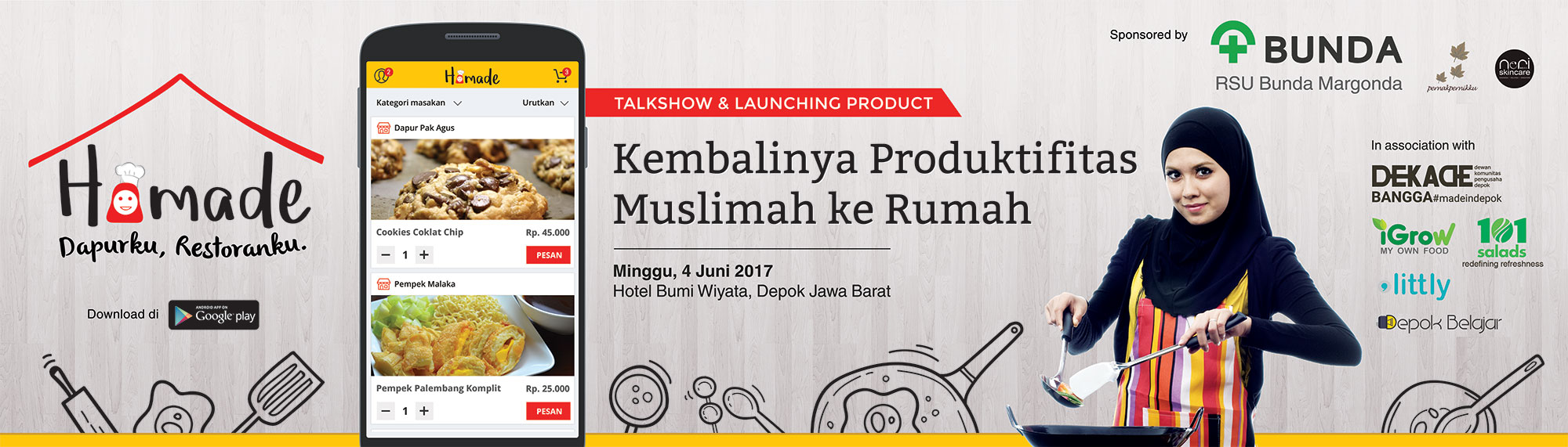 Peluncuran Aplikasi Homade - Berita Homade Jakarta